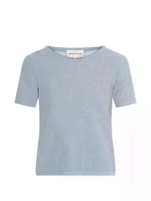 Munthe Boyli Pointelle-knit T-shirt