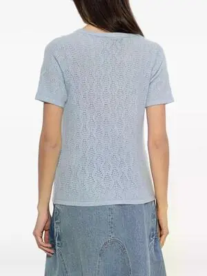 Munthe Boyli Pointelle-knit T-shirt