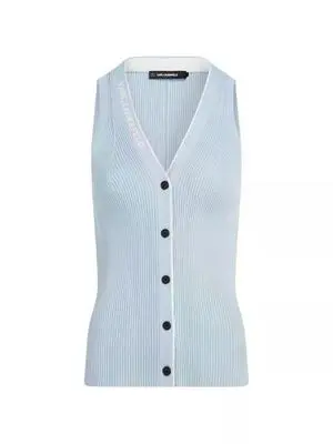Karl Lagerfeld Button Detailed Vests For Women