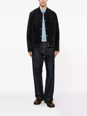 YVES SALOMON Suede Button-fastening Jacket