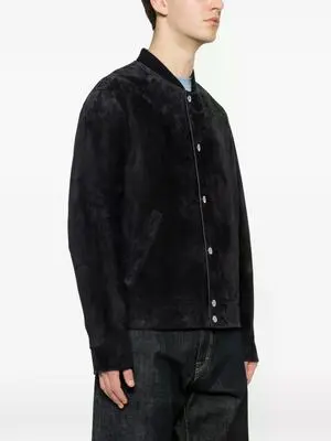 YVES SALOMON Suede Button-fastening Jacket