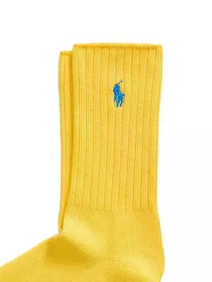 Polo Ralph Lauren Ribbed Embroidered Socks
