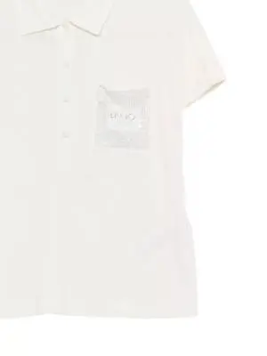 Liu Jo Crystal-pocket Polo Top