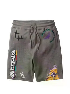 STAPLE Graphic-print Track Shorts