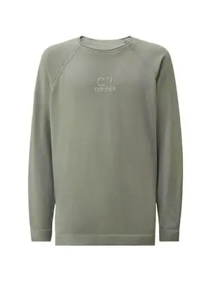 C.P. COMPANY Logo-embroidered Sweatshirt - Green