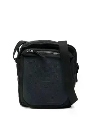 Stone Island Zip Messenger Bag - Black