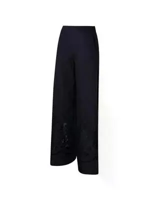FORTE_FORTE Floral Appliqué Trousers