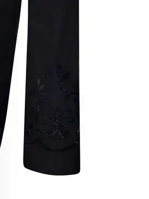 FORTE_FORTE Floral Appliqué Trousers