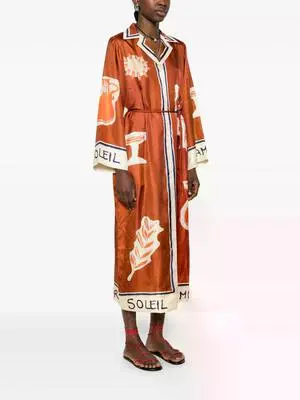ALEMAIS Soleil D'amour Printed Midi Dress