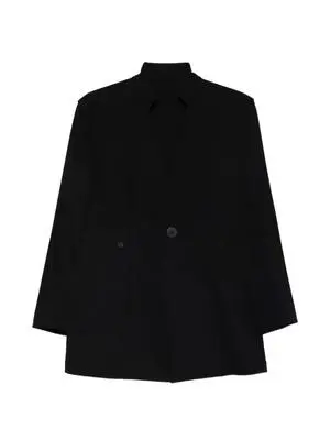 Issey Miyake Fitted Button-up Jacket