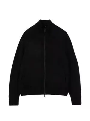 JAMES PERSE Suede Zip-up Sweater