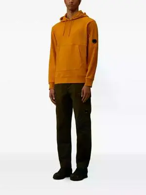 C.P. COMPANY Long-sleeve Drawstring Hoodie - Orange