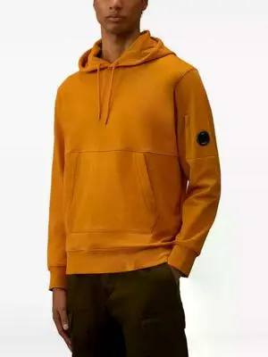C.P. COMPANY Long-sleeve Drawstring Hoodie - Orange