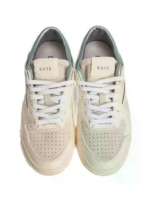 D.a.t.e. Perforated Leather Sneakers - Neutrals