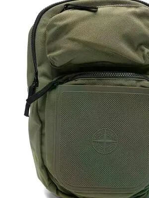 Stone Island Zip Patch Backpack - Green