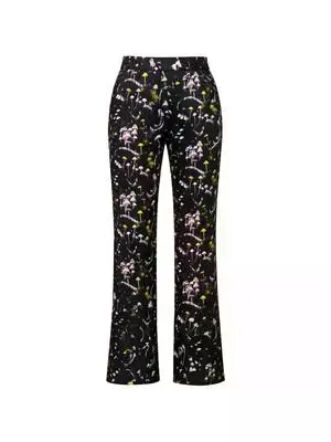 Fleur Du Mal Ethereal Mushroom Printed Pyjama Bottoms - Black