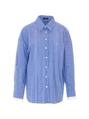 ELEH Striped Polo-collar Shirt