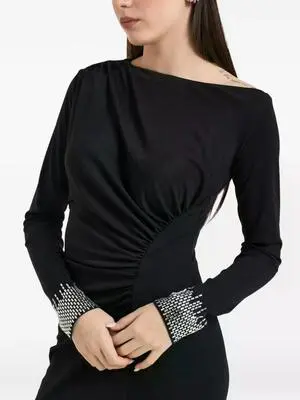 Liu Jo Beaded Long-sleeve Dress