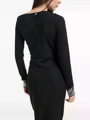 Liu Jo Beaded Long-sleeve Dress