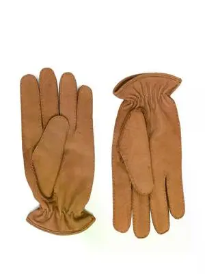 Visvim Leather Gloves - Brown