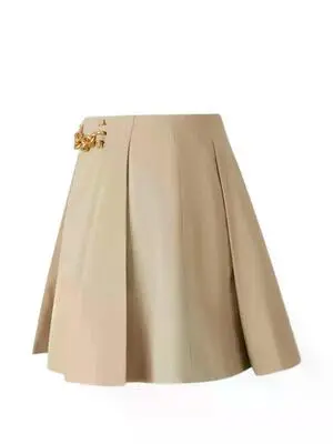 Balmain Chain Pleated Mini Skirt