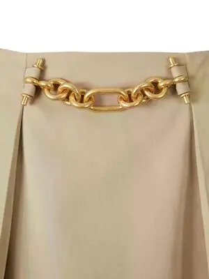 Balmain Chain Pleated Mini Skirt
