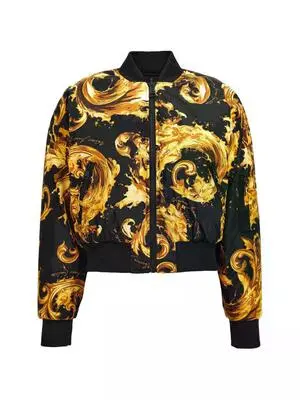 Versace Watercolor Couture-print Bomber Jacket