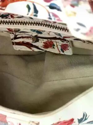 Dior Saddle Handbag With Strap Printed Leather Medium - Multicolour