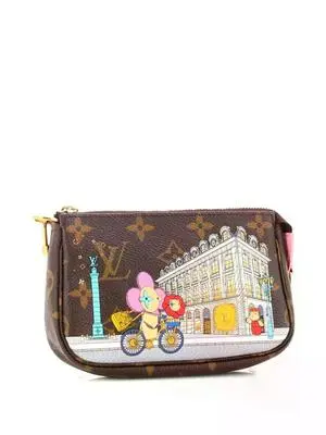 LOUIS VUITTON Pochette Accessoires Limited Edition Vivienne Xmas Monogram - Brown