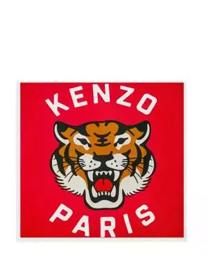 Kenzo Lucky Tiger Scarf Red