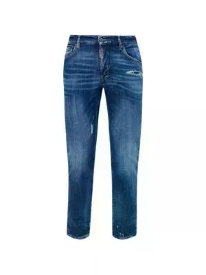 Dsquared2 Straight Leg Distressed Jeans
