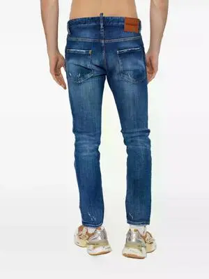 Dsquared2 Straight Leg Distressed Jeans