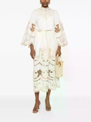Zimmermann Embroidered Midi Dress