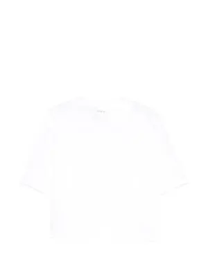Closed Crew-neck Short-sleeve T-shirt - White