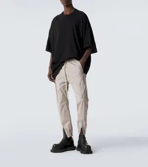 Rick Owens Bauhaus Cotton-blend Poplin Cargo Pants - White