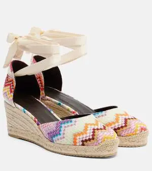 Missoni Gold Tone Espadrilles For Women