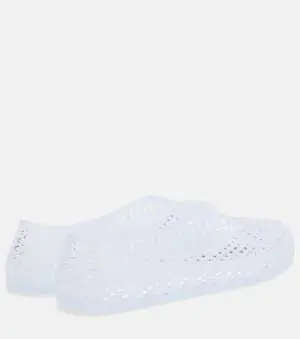ANCIENT GREEK SANDALS Iro Fishnet Ballet Flats - Transparent