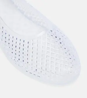 ANCIENT GREEK SANDALS Iro Fishnet Ballet Flats - Transparent