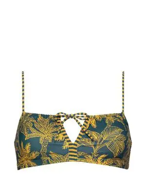 ERES Rêve Botanical-print Bikini Top - Blue
