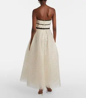 Elie Saab Embellished Belted Gown