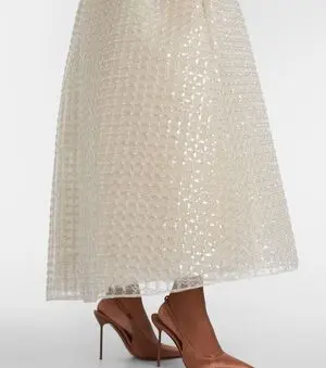 Elie Saab Embellished Belted Gown