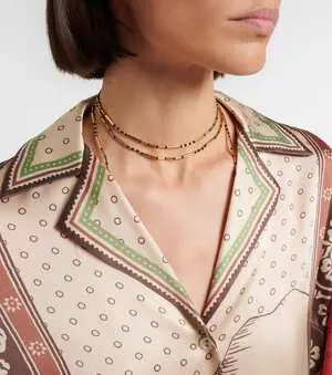 ALEMAIS Alberta Printed Silk Satin Shirt - Multicoloured