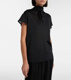 LEMAIRE Scarf-detail Jersey Top