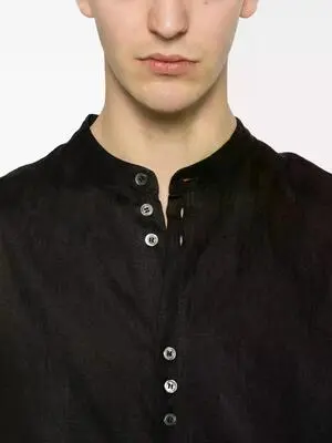 Alpha Studio Buttoned Shirt - Black