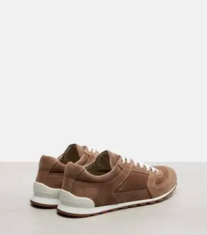 Brunello Cucinelli Runner Suede Sneakers - Beige