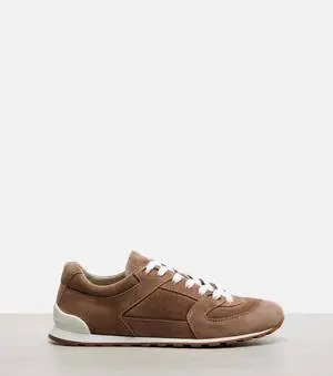Brunello Cucinelli Runner Suede Sneakers - Beige