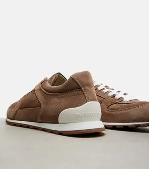 Brunello Cucinelli Runner Suede Sneakers - Beige