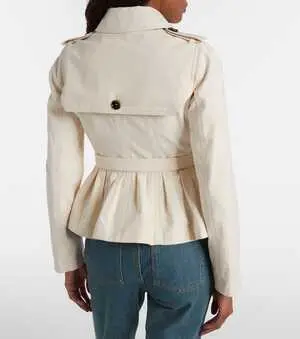 Burberry Isabella Cotton Gabardine Jacket