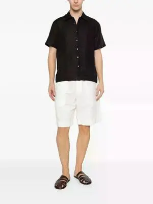 Alpha Studio Buttoned Short-sleeve Shirt