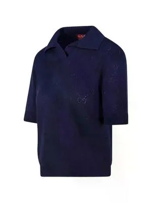 Gucci Gg Pointelle Polo Top